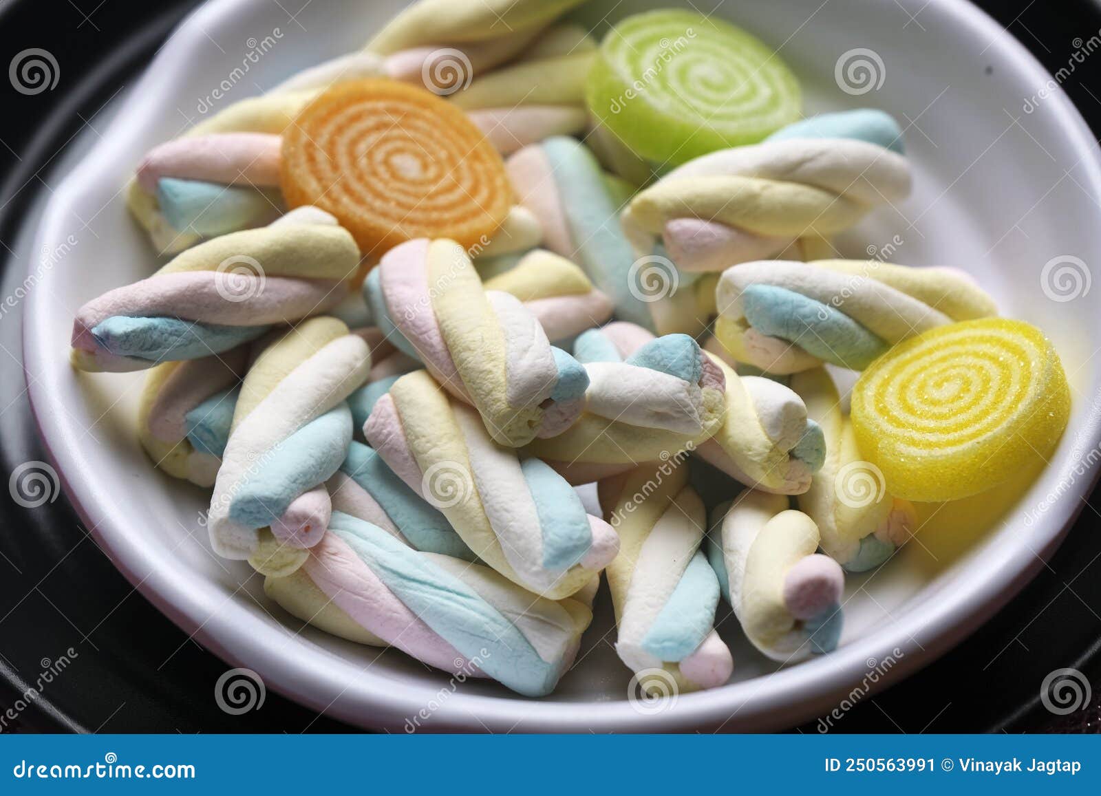 Multi-colored FRUIT FLAVOR Fluffy Marshmallows, Tasty, Colorful ...