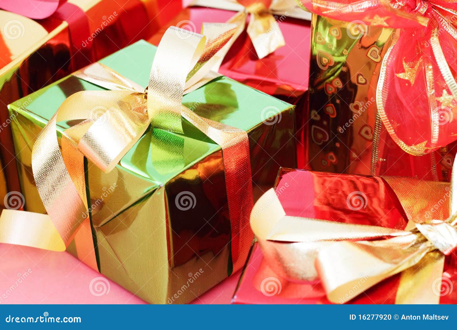 Multi-colored gift boxes stock photo. Image of holiday - 16277920