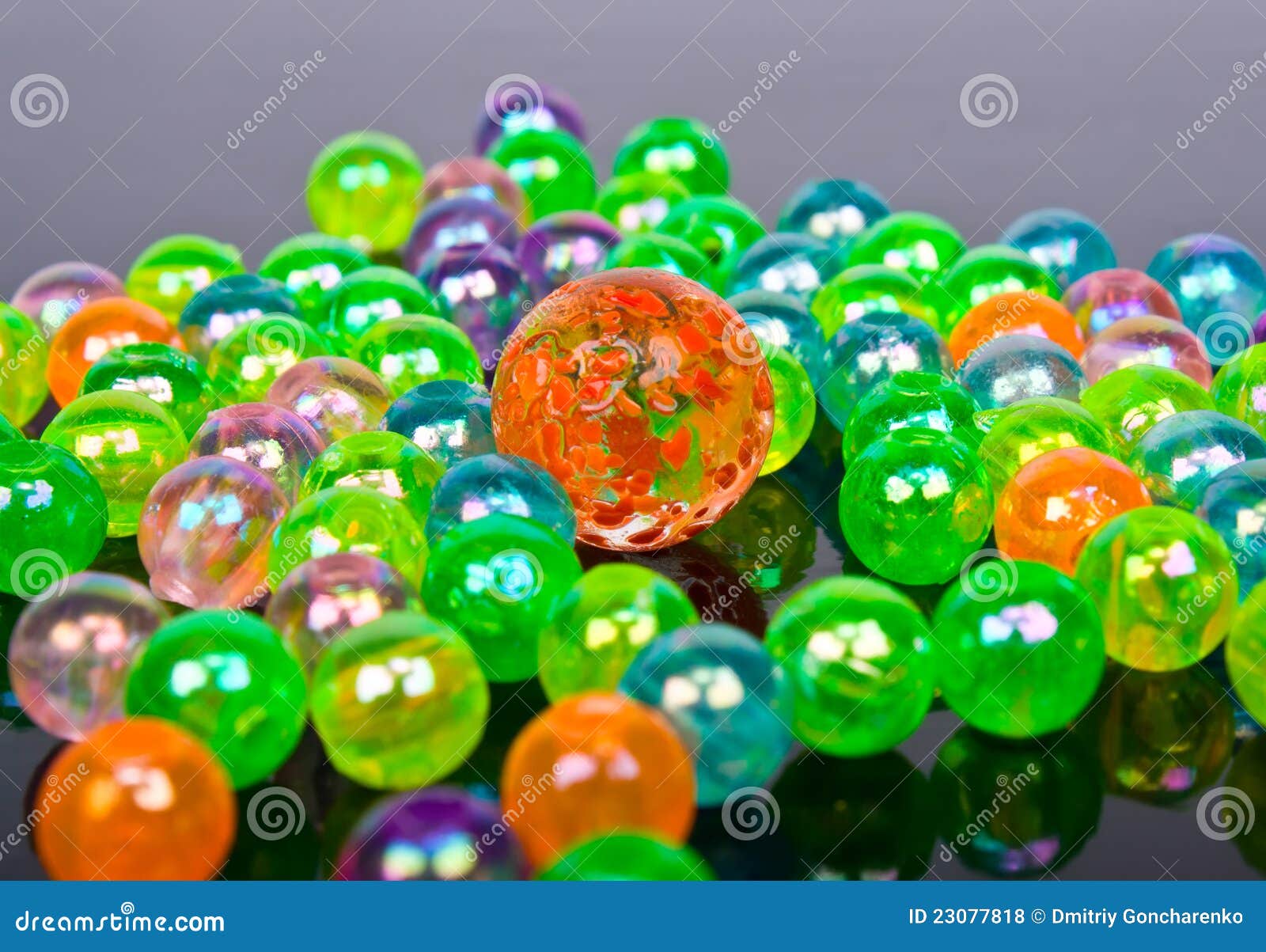 Multi-colored glass balls stock photo. Image of round - 23077818