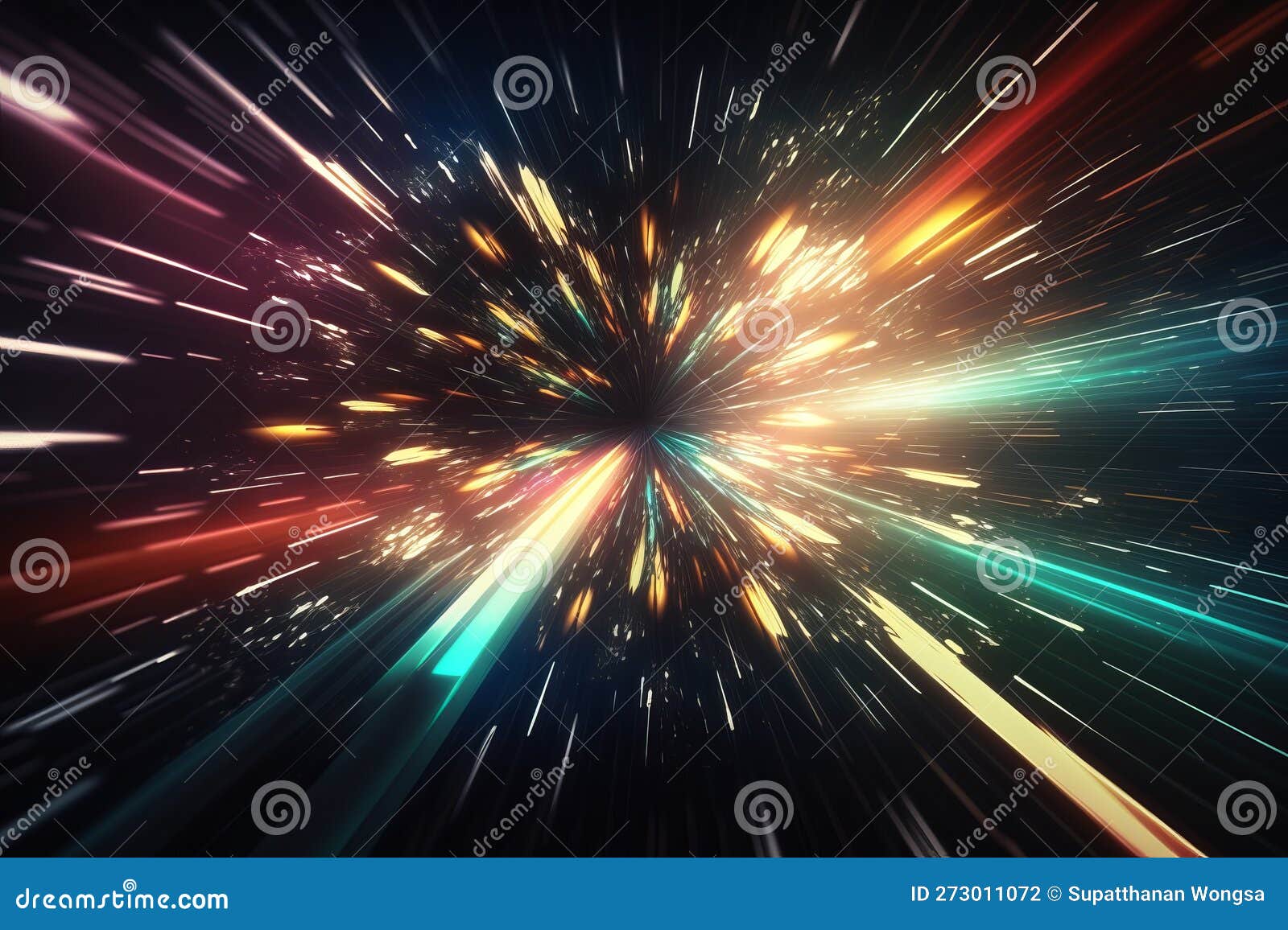 Multi-colored Glowing Lights Explode on Transparent Background. Stock ...