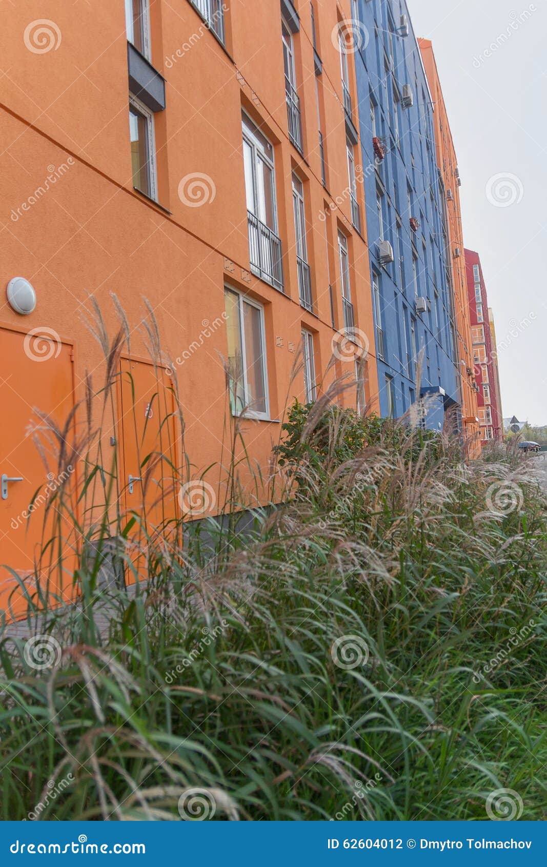 Multi-colored High-rise Building Facade Stock Photo - Image of multi ...