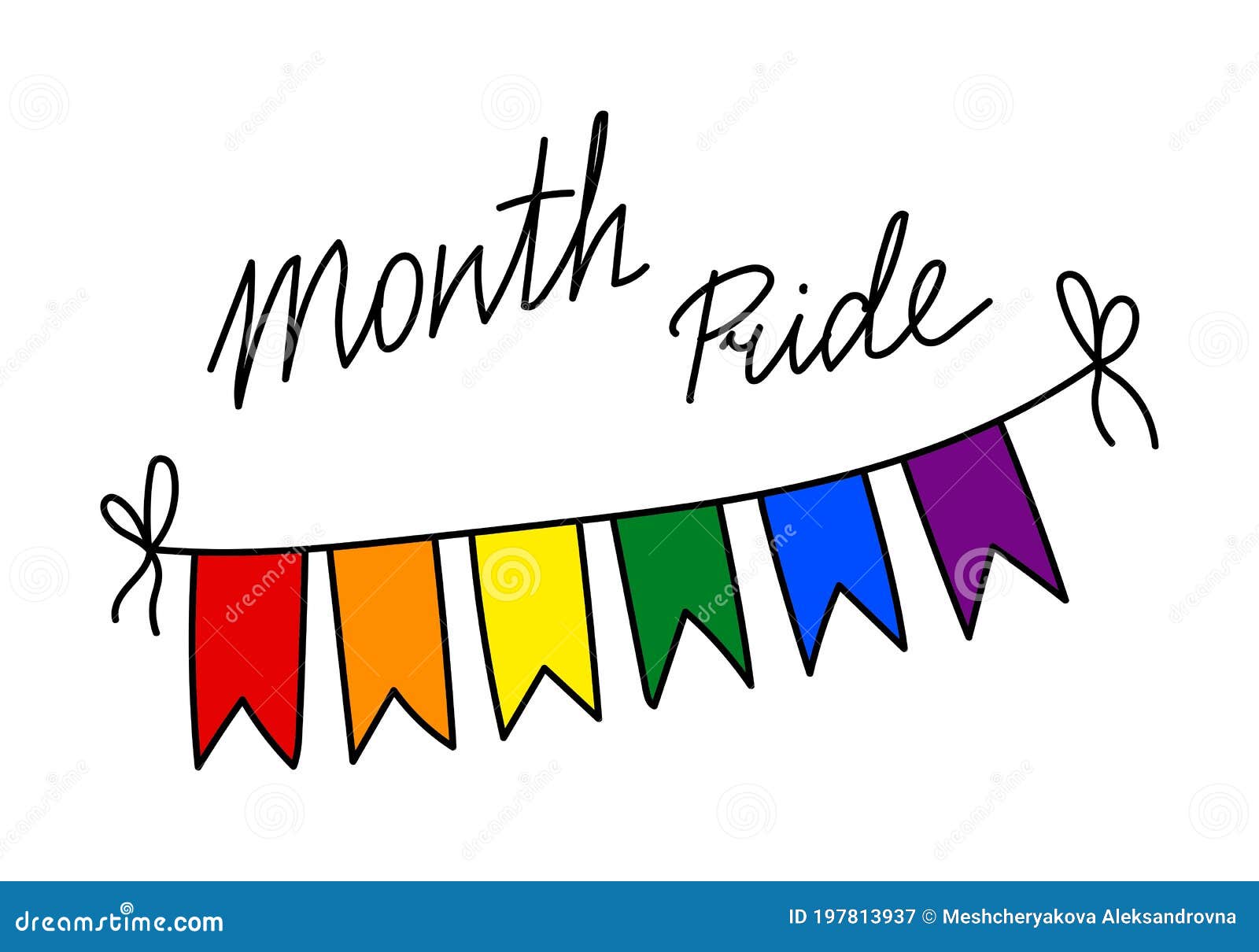 MULTI-COLORED FLAGS ISOLATED on a WHITE BACKGROUND Stock Vector ...