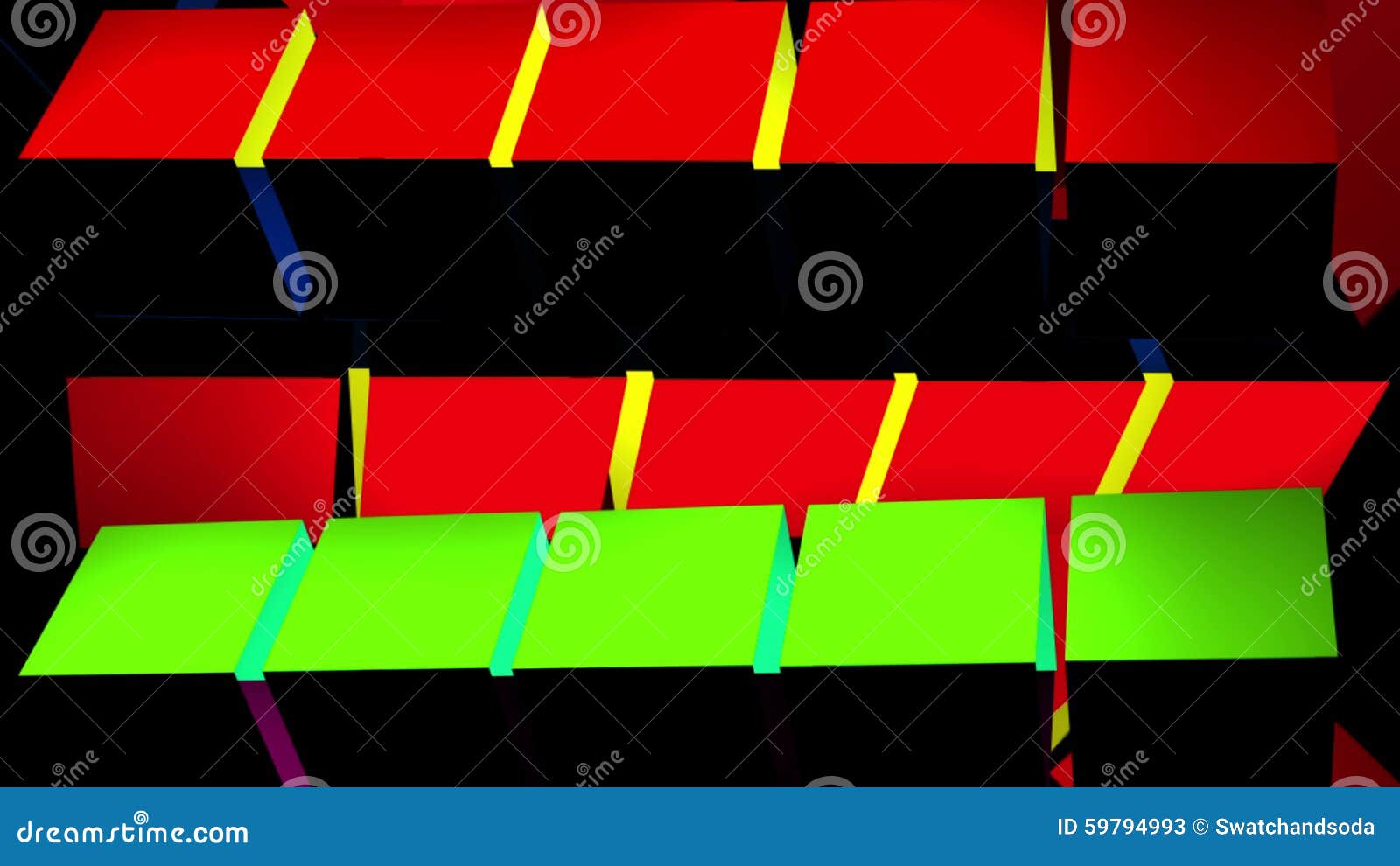 Multi Colored Horizontal Rotating Pillar Loop Stock Video - Video of ...