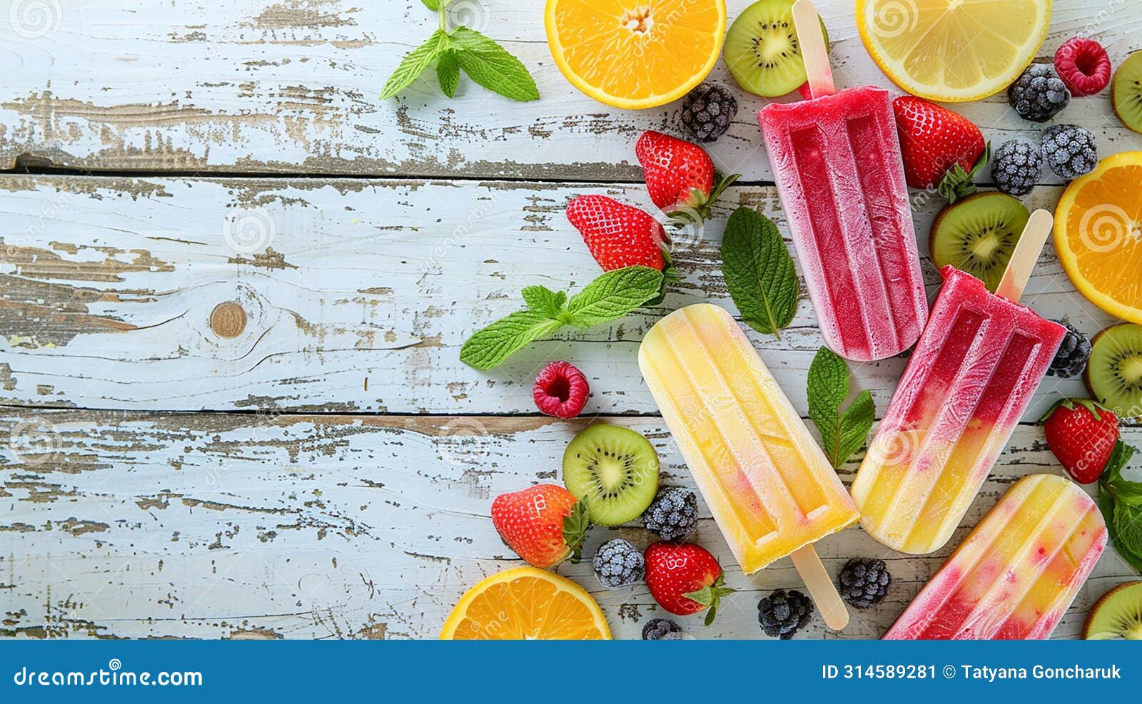 Multi-colored Ice Cream with Different Flavors Stock Illustration ...