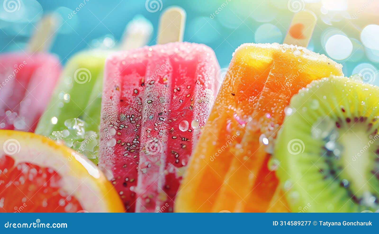 Multi-colored Ice Cream with Different Flavors Stock Illustration ...