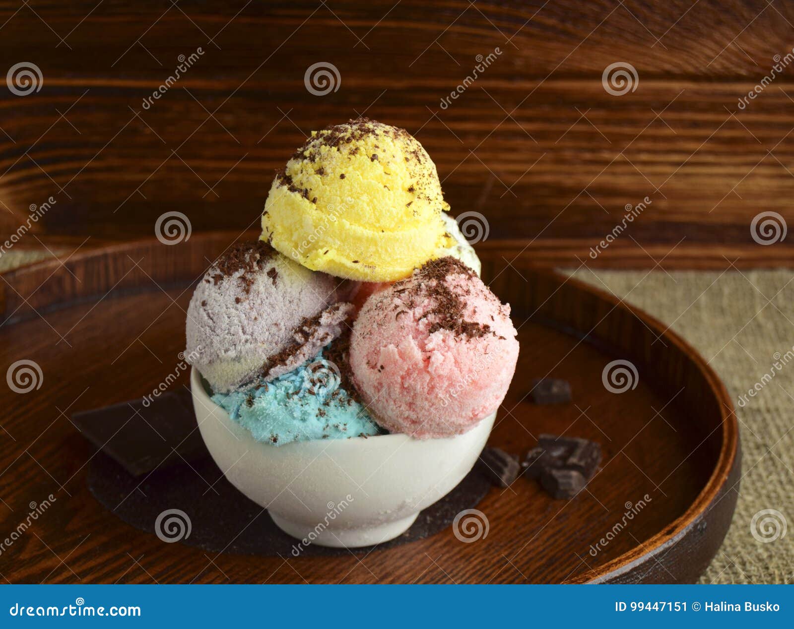 Multi-colored ice cream stock image. Image of food, prunes - 99447151