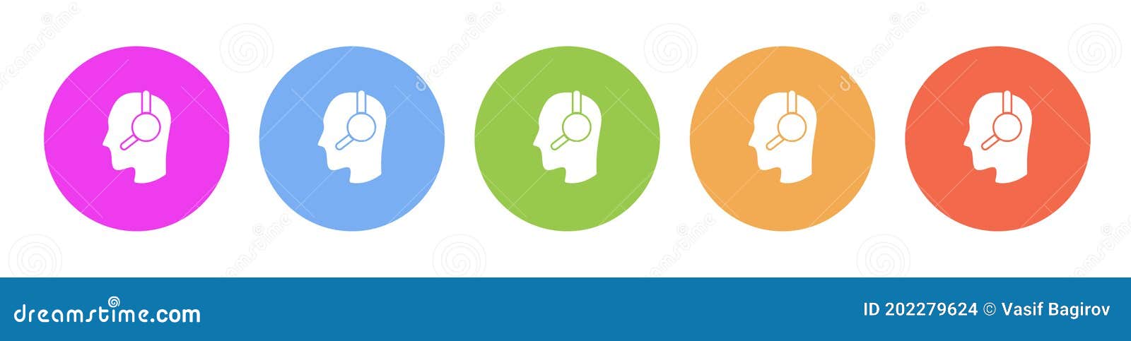 Multi Colored Icon Call Center Emergency. Button Banner Round Badge ...