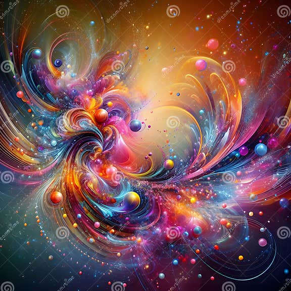 Multi Colored Ink Exploding in Abstract Underwater Motion Stock ...