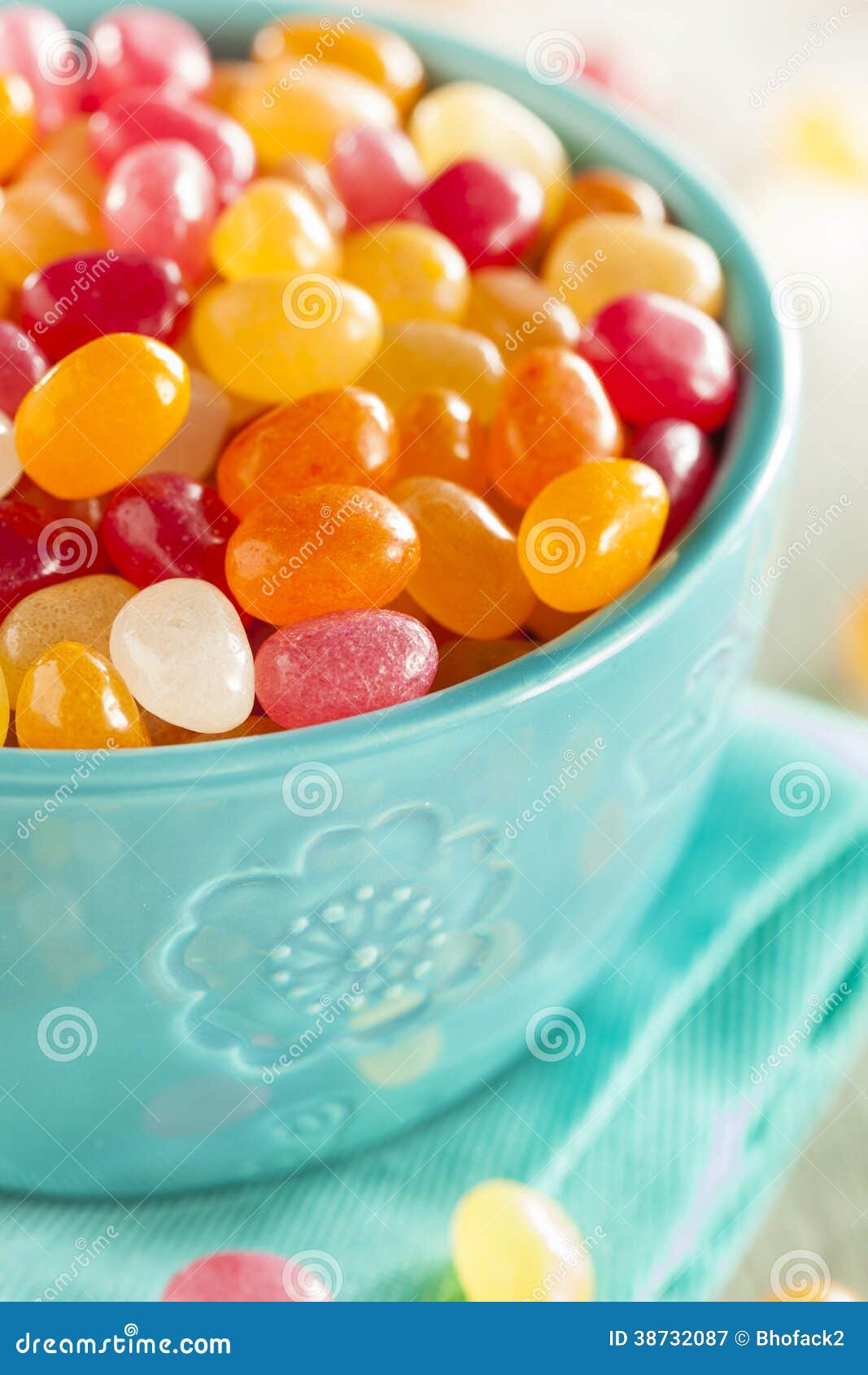 Multi Colored Jelly Bean Candy Stock Image - Image of mixed, dessert ...