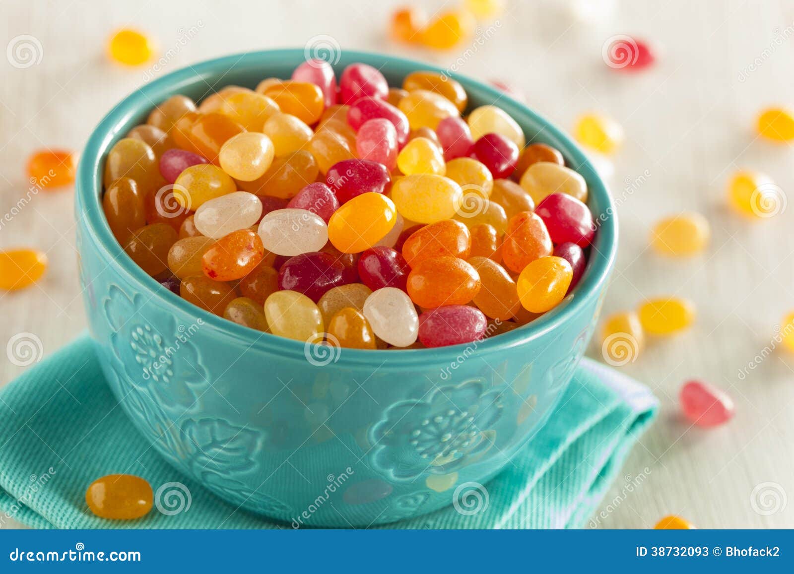 Multi Colored Jelly Bean Candy Stock Image - Image of confection ...