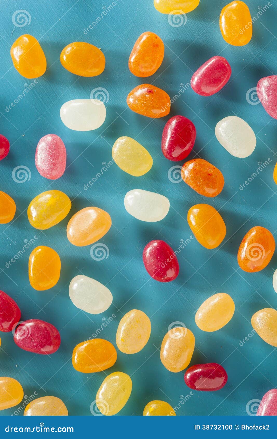 Multi Colored Jelly Bean Candy Stock Photo - Image of flavored, gelatin ...