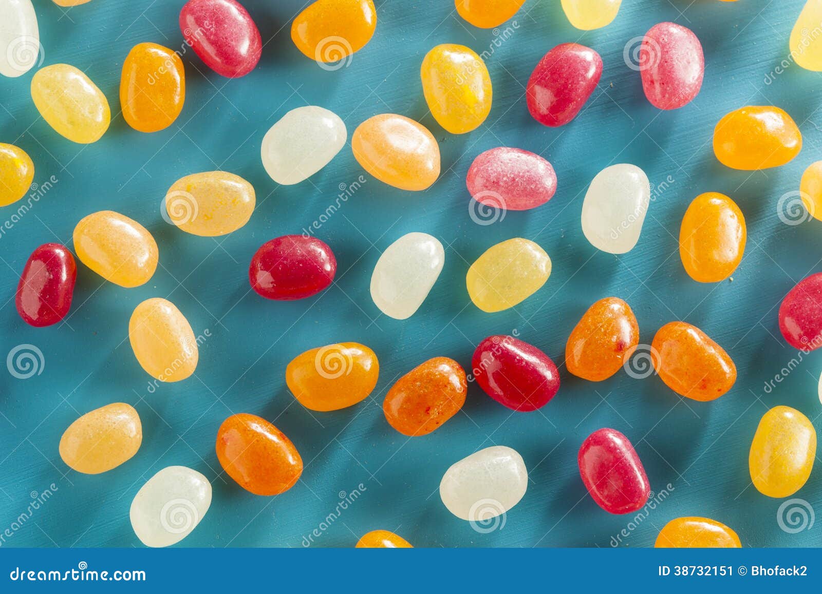 Multi Colored Jelly Bean Candy Stock Image - Image of flavor, bean ...