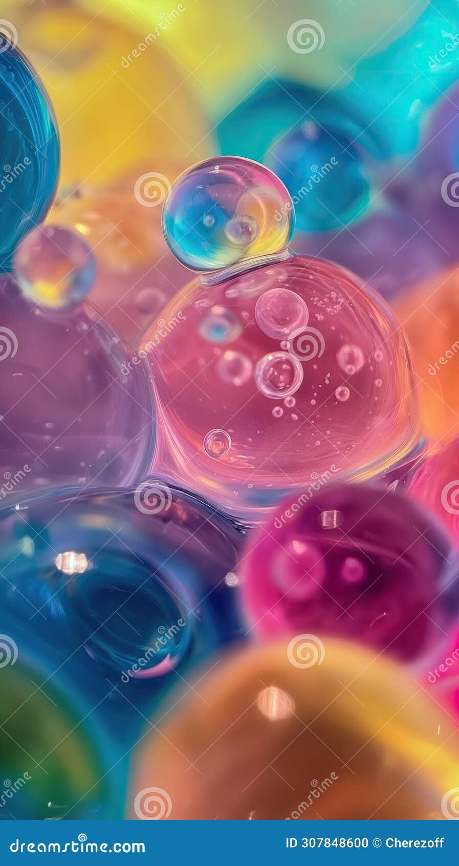 Multi-colored Jelly Spheres Deform Each Other Stock Photo - Image of ...