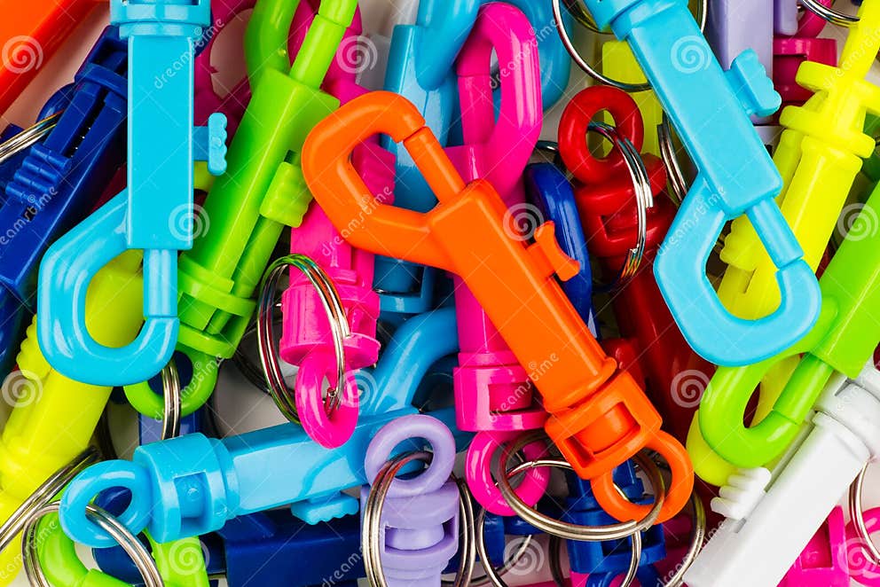 Multi colored key rings stock photo. Image of colorful - 27947938