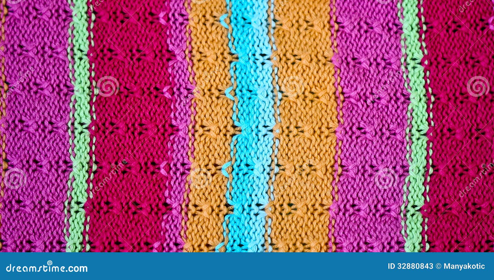 Multi Colored Knitting Pattern Stock Image - Image of background ...