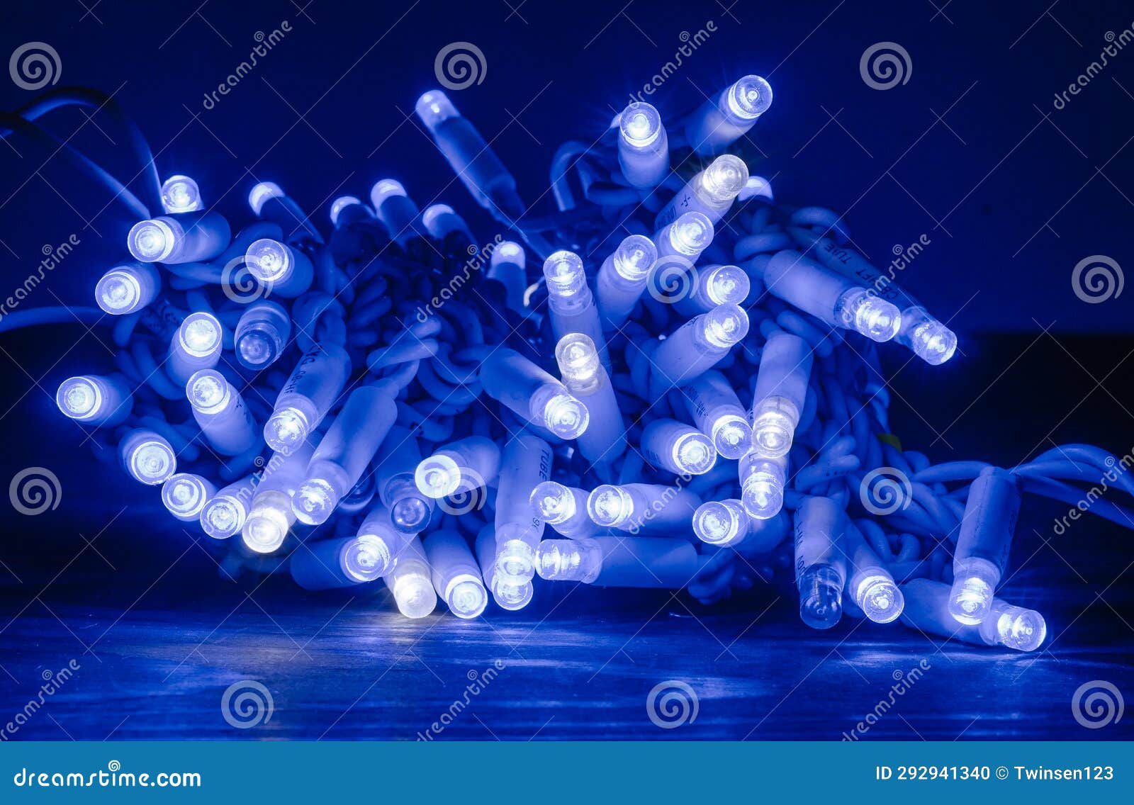 Multi-colored Led Garlands for New Year S Decor Close-up. Glow in the ...