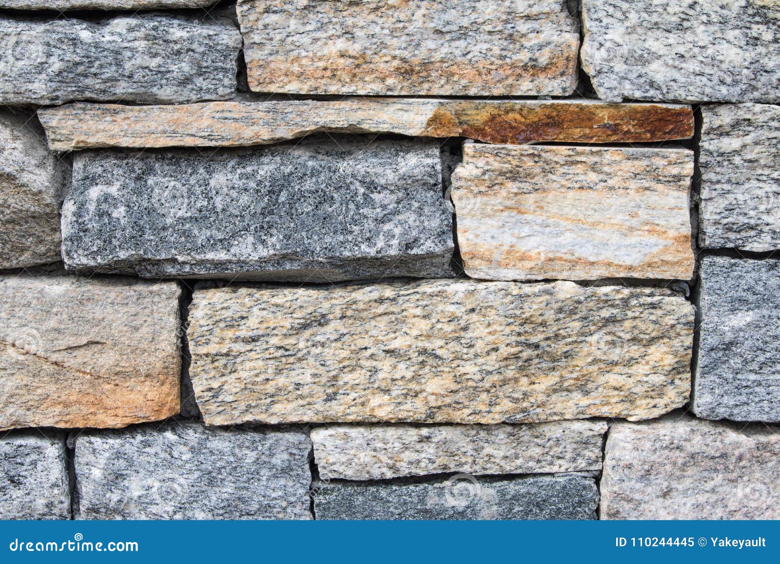 Multi-colored Ledge Stone Background Stock Image - Image of ...