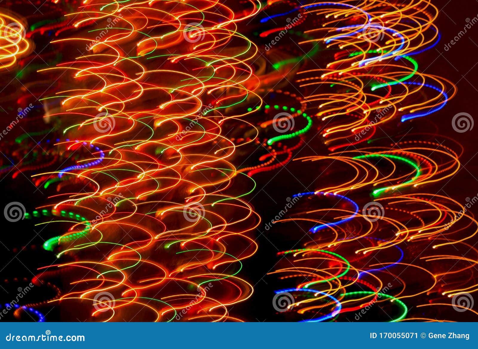 Multi-colored Flowing Light Effect Stock Image - Image of holiday, bend ...