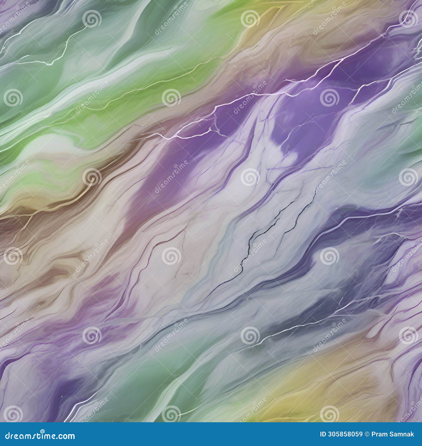 Multi-colored Lightning Pattern Marble. Generative AI. Stock ...