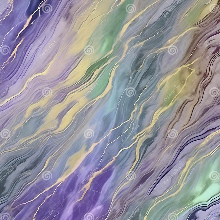 Multi-colored Lightning Pattern Marble. Generative AI. Stock ...