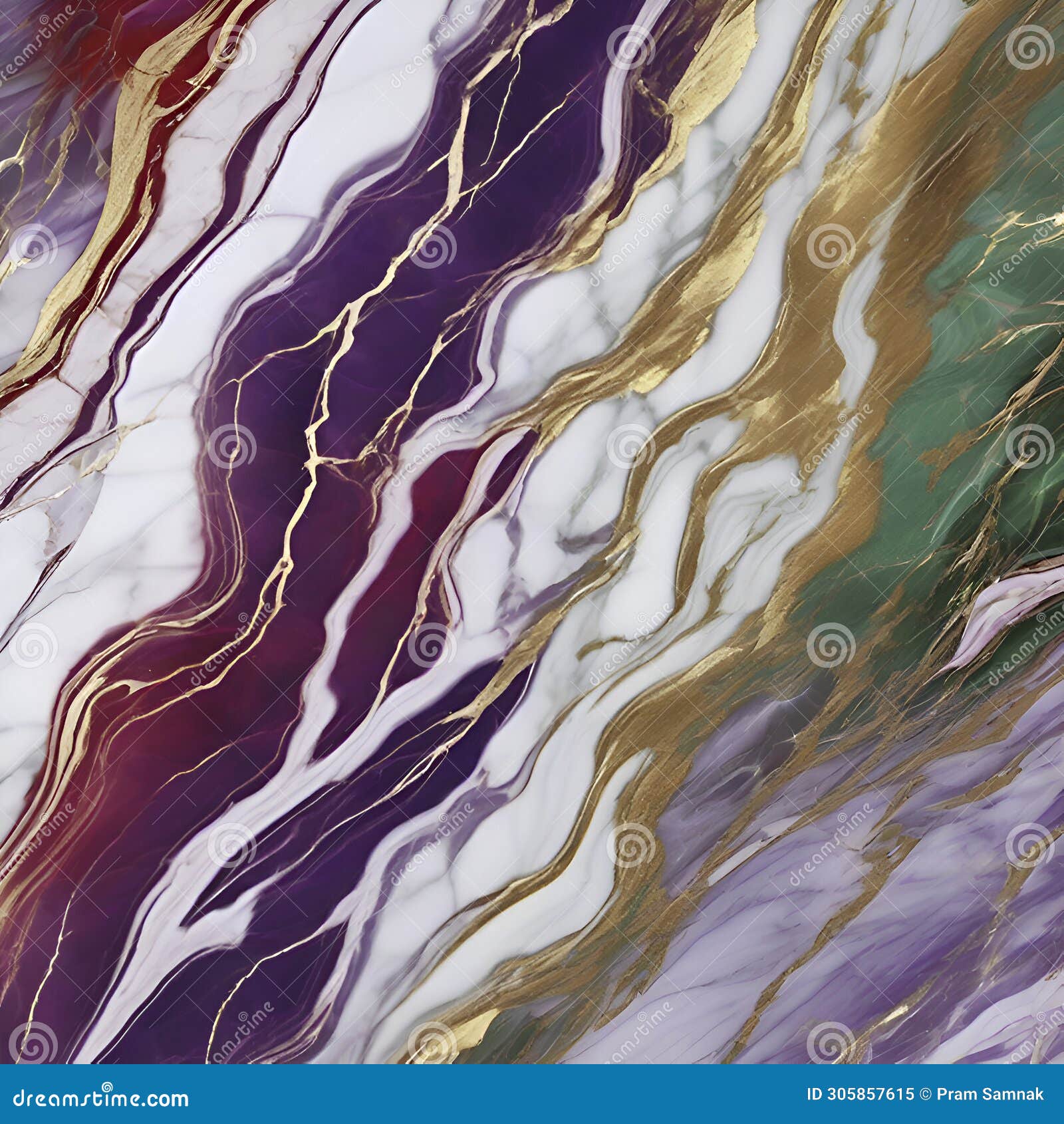 Multi-colored Lightning Pattern Marble. Generative AI. Stock ...