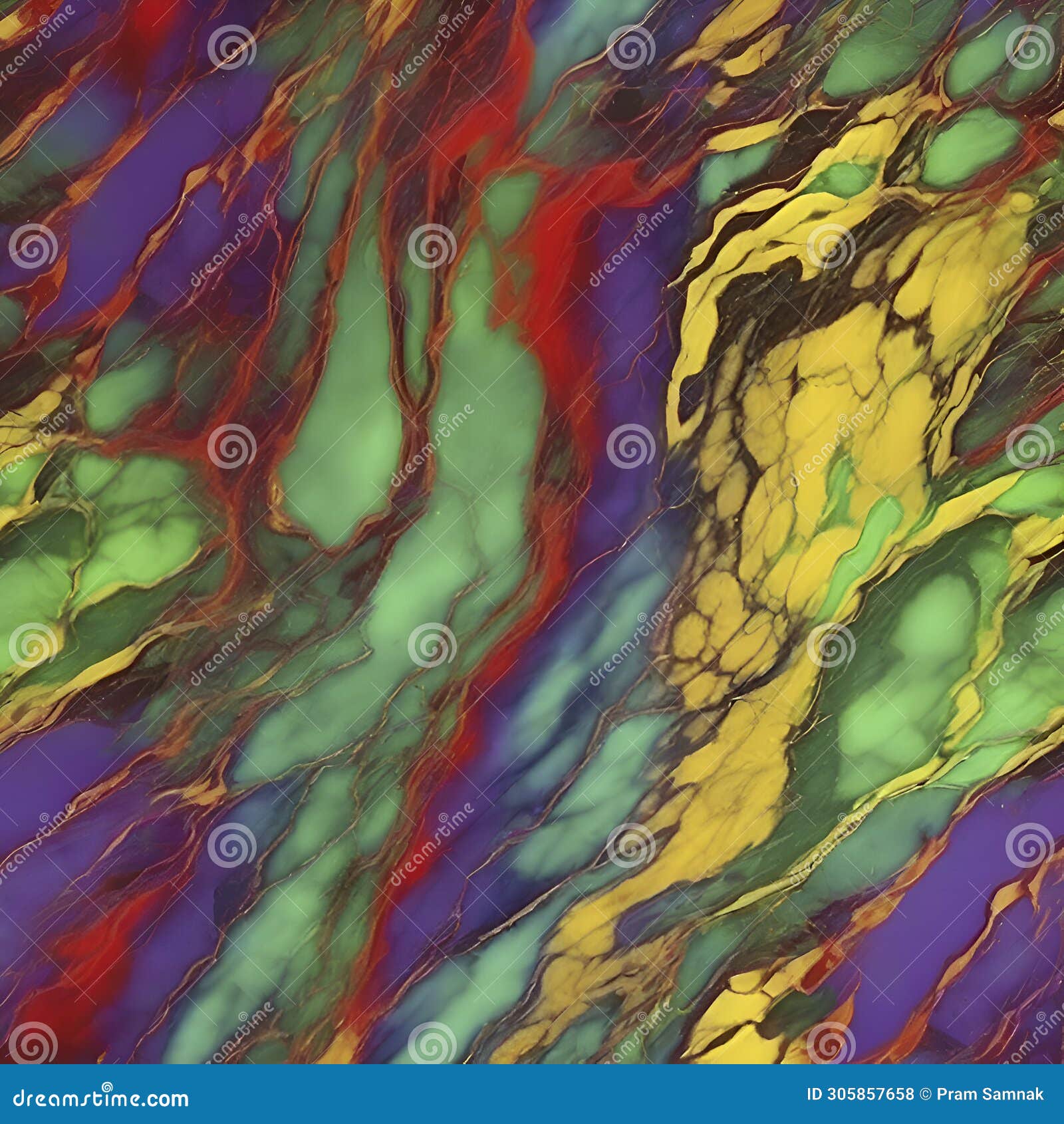 Multi-colored Lightning Pattern Marble. Generative AI. Stock ...