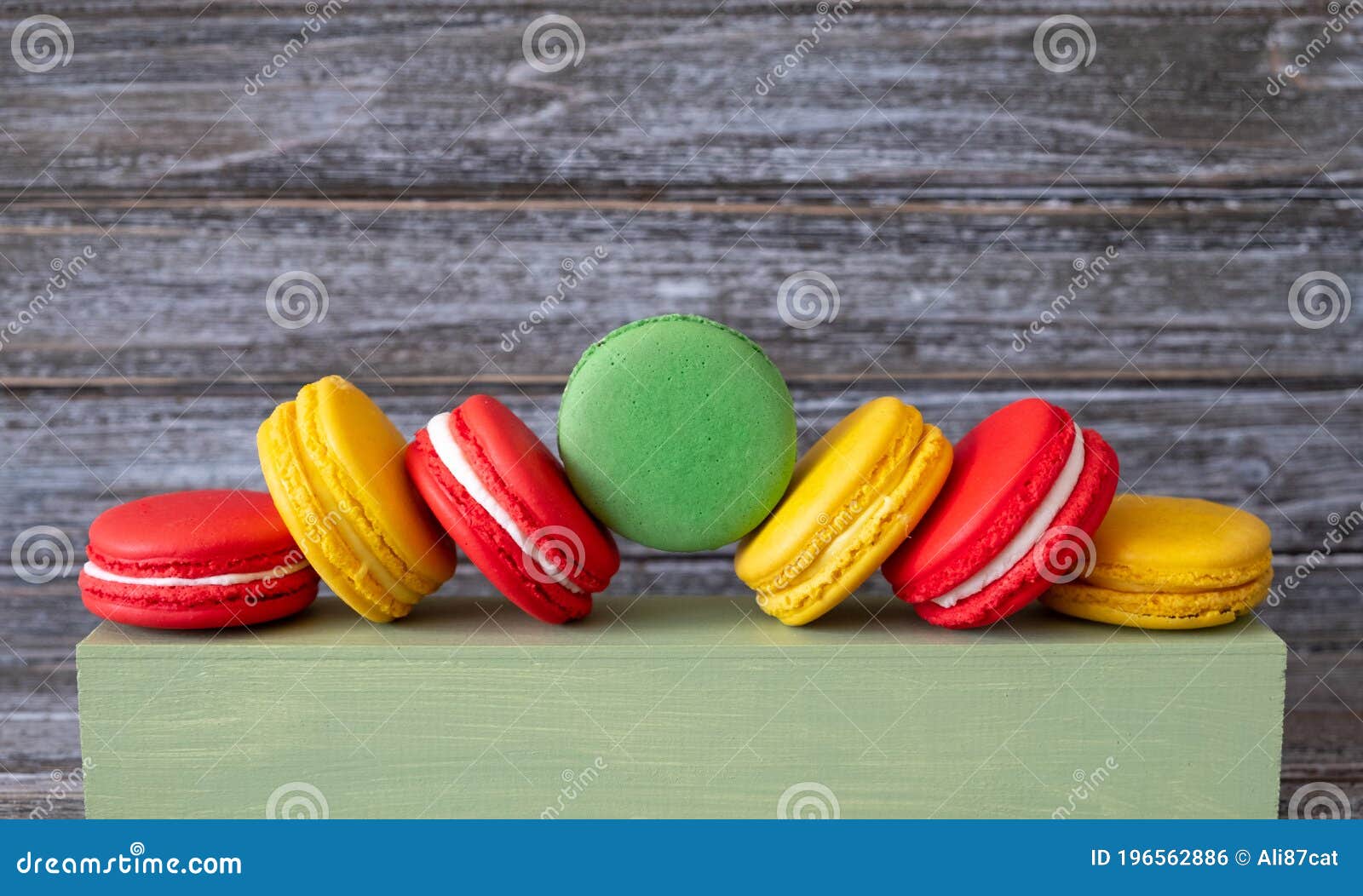 Multi colored macrons stock photo. Image of multi, colored - 196562886