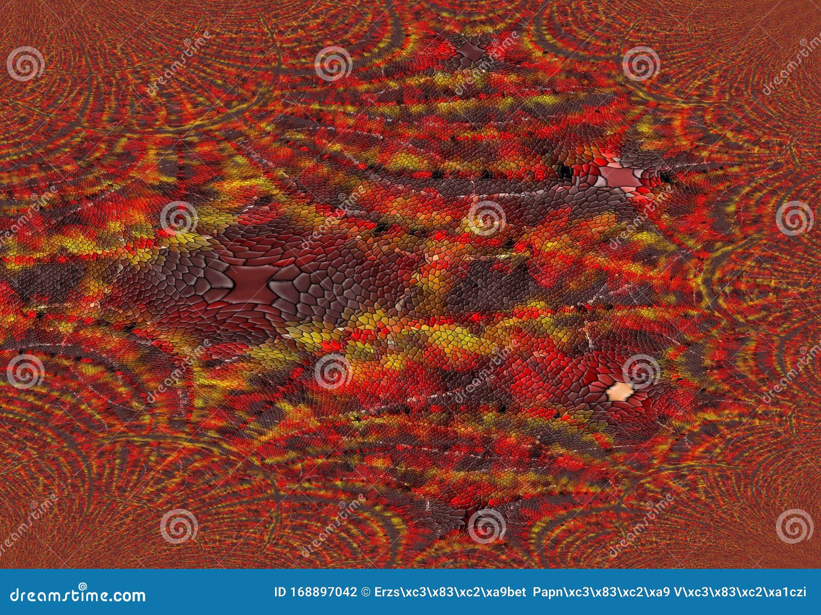 Multi Colored, Made of Mosaics, Computer-generated Illustration ...