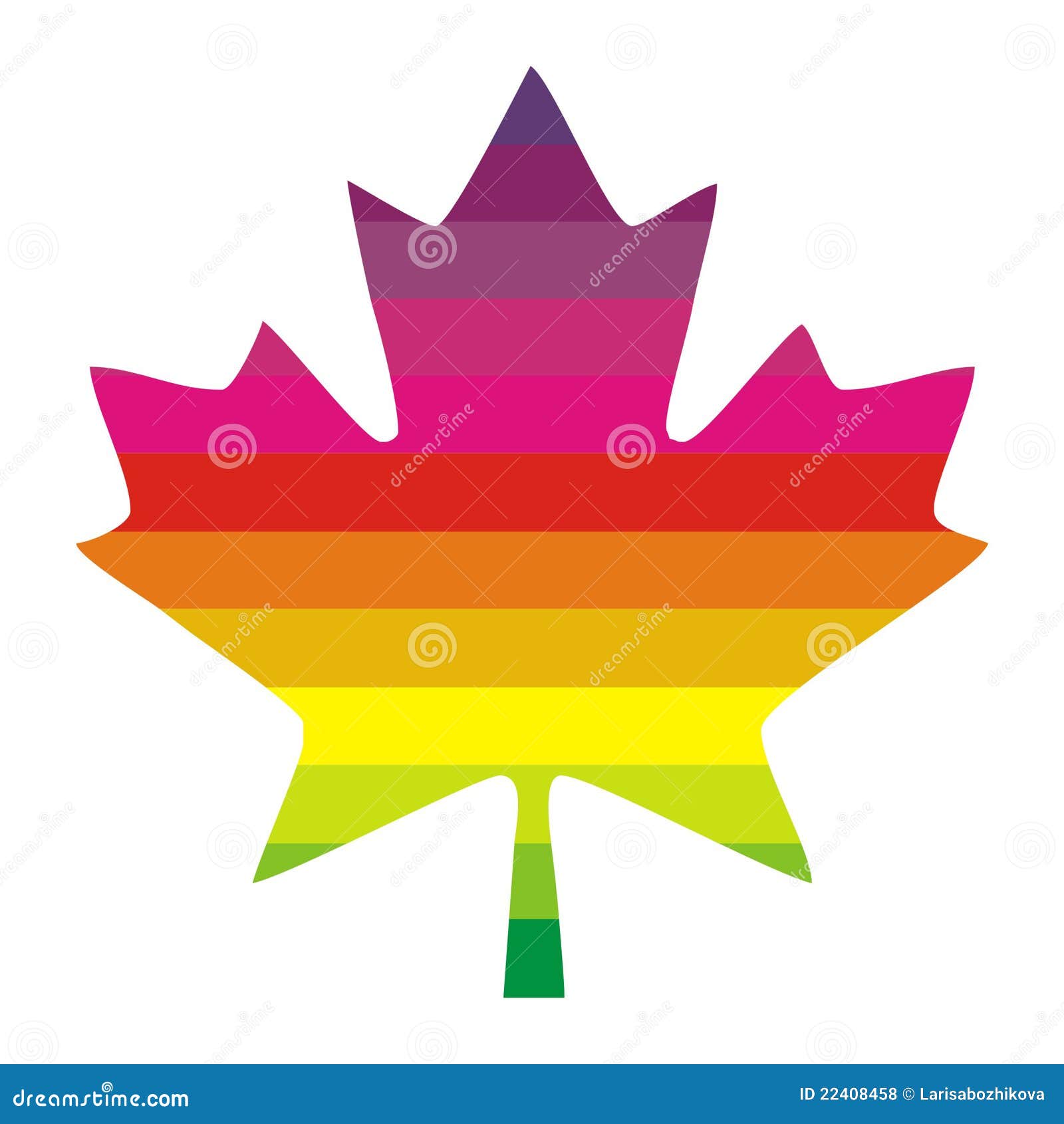 Multi colored maple leaf stock illustration. Illustration of color ...