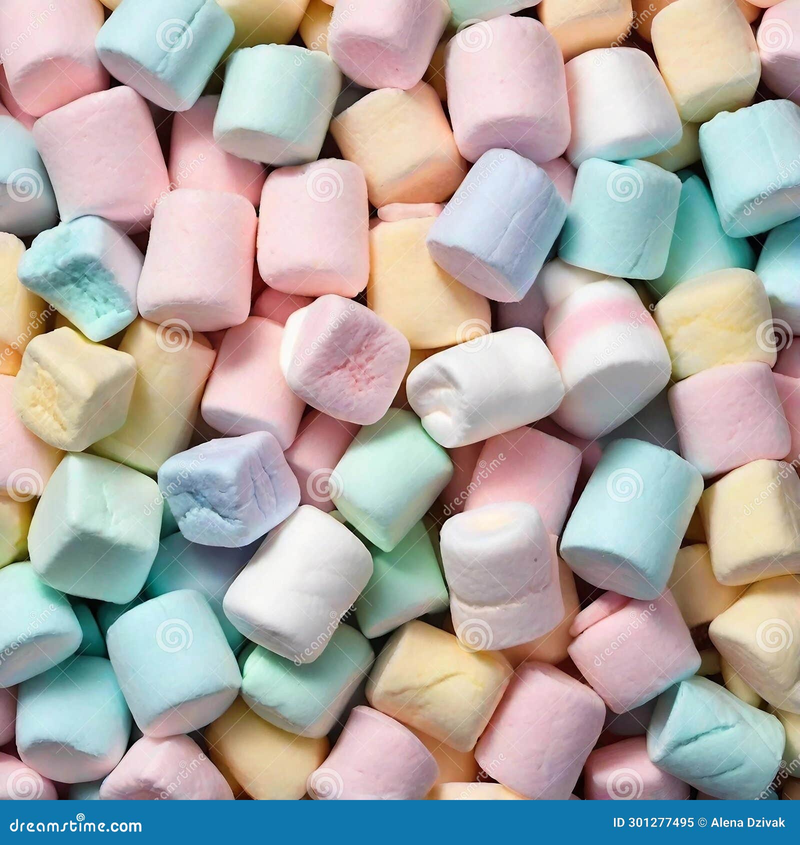 Multi-colored Marshmallows Background. Generative AI. Stock ...