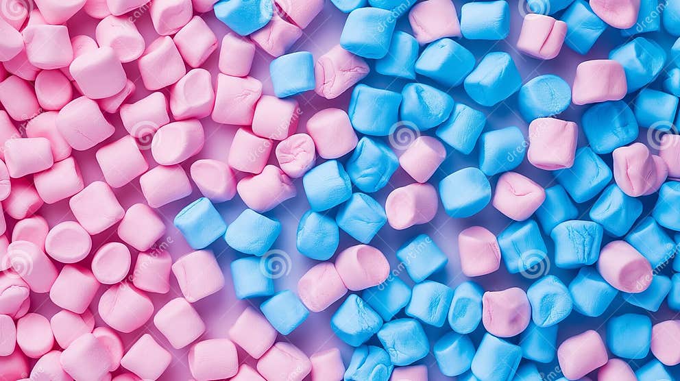 Multi-colored Marshmallows. Background or Texture of Colorful Blue and ...