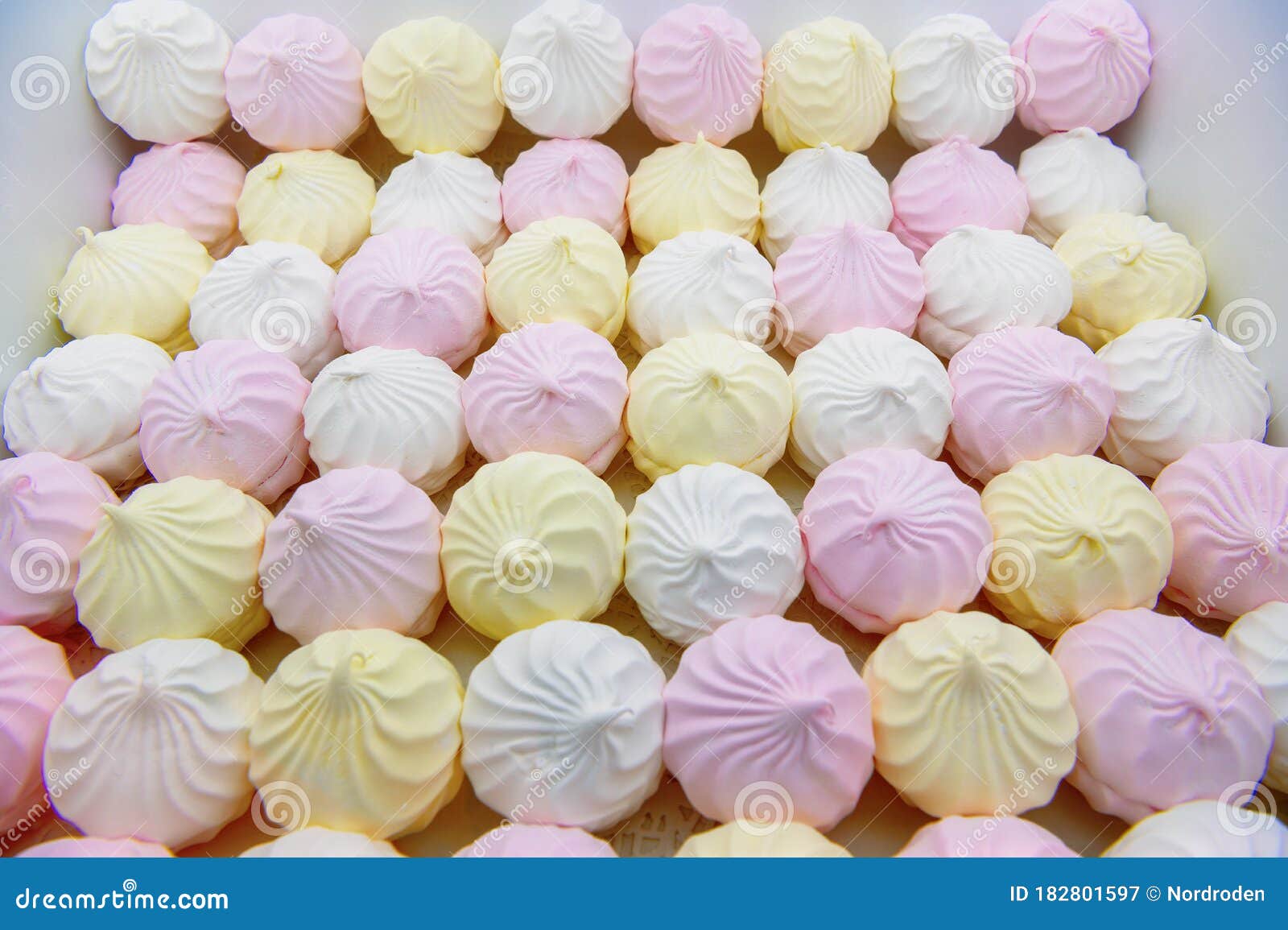 Multi-colored Marshmallows. Stock Image - Image of pastel, plump: 182801597