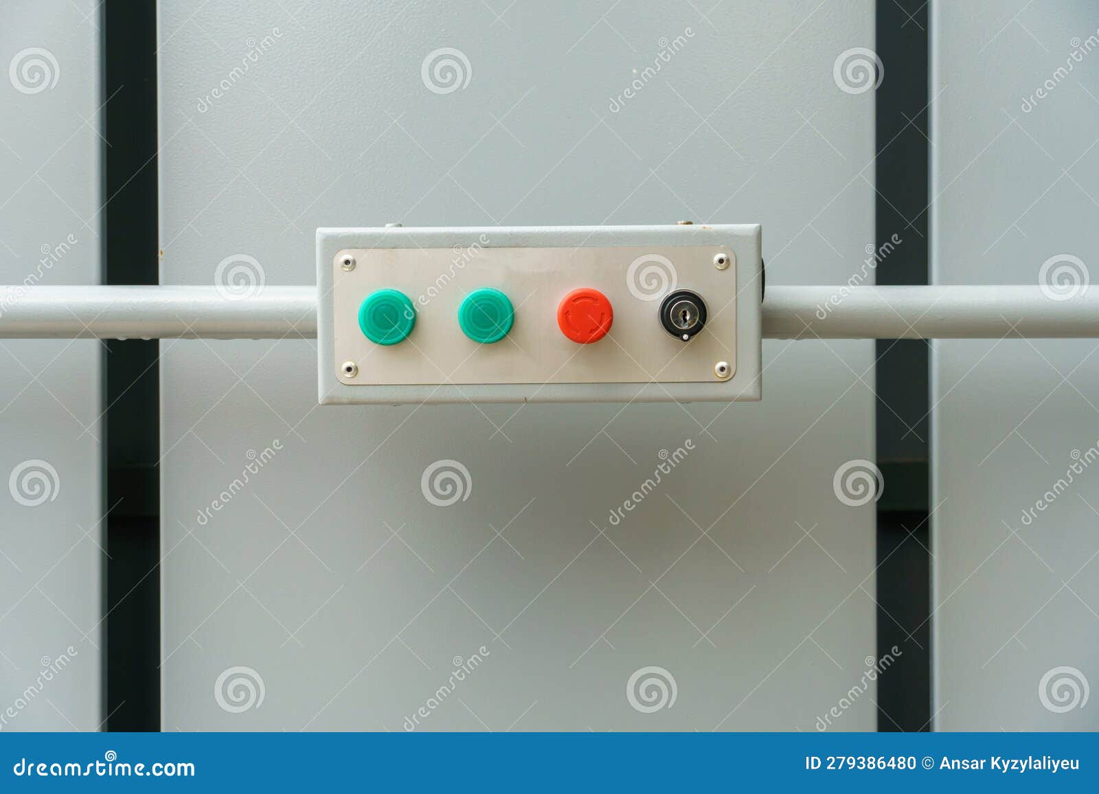 Multi-colored Mechanical Buttons and a Keyhole for Turning on the ...