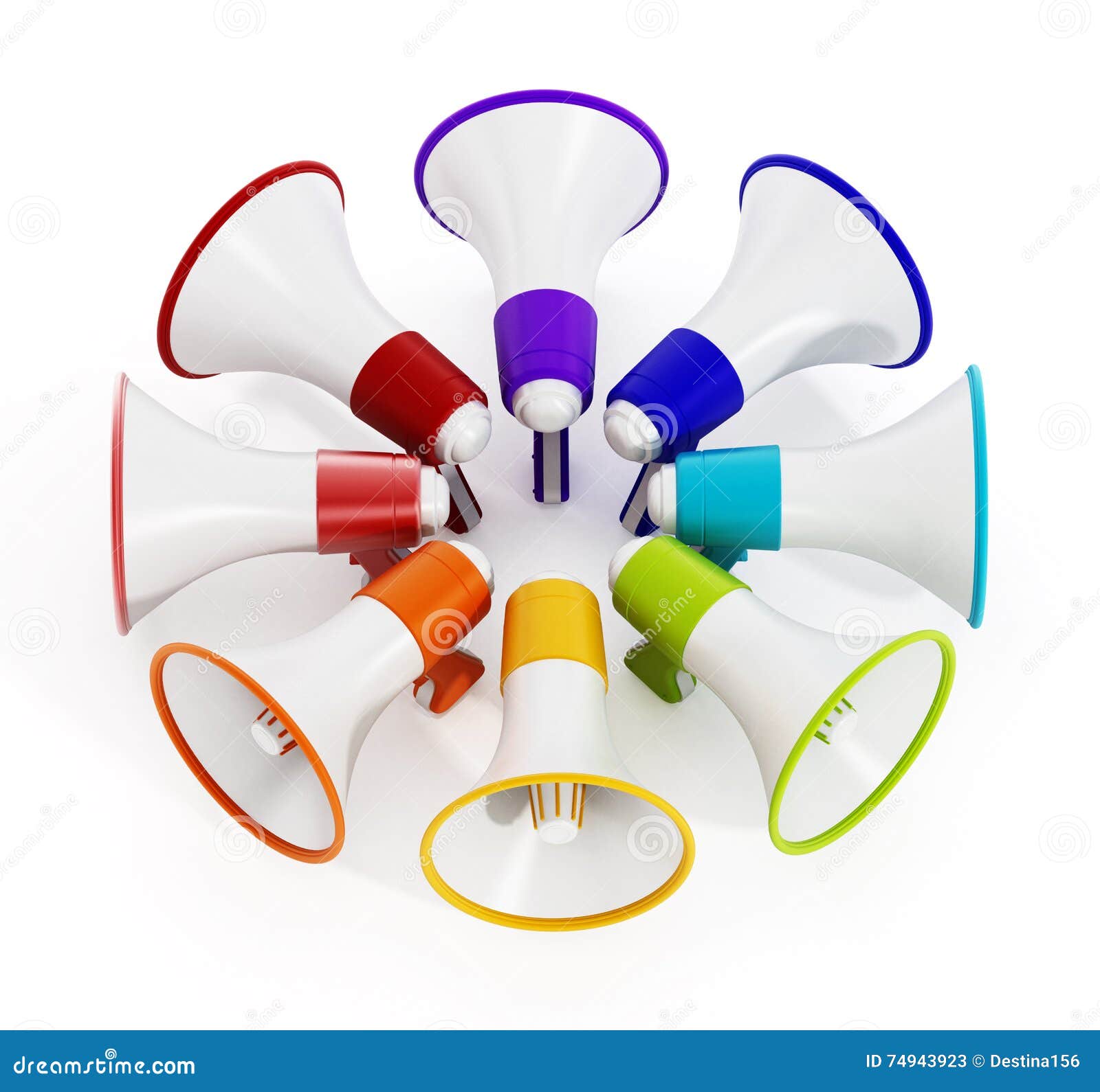 Red Megaphones Isolated Royalty-Free Stock Photo | CartoonDealer.com ...