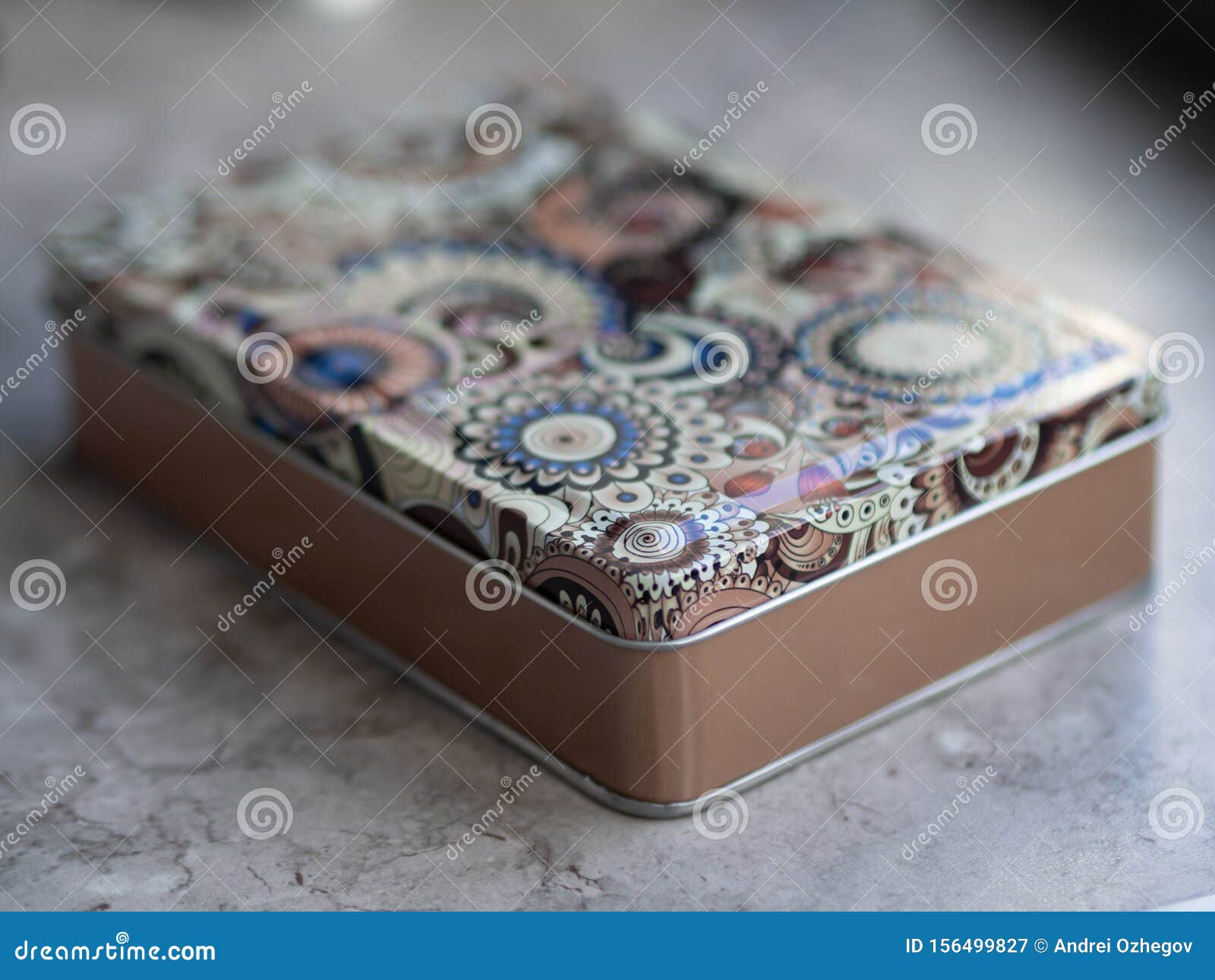 Multi-colored Metal Boxes. Boxes for Little Things Stock Image - Image ...
