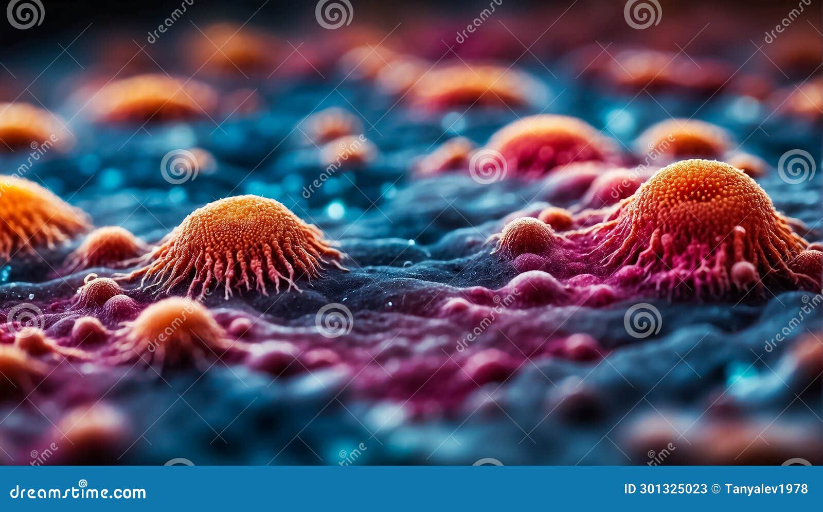 Multi-colored Microorganisms Microbe Microbes Disease Bacteria ...