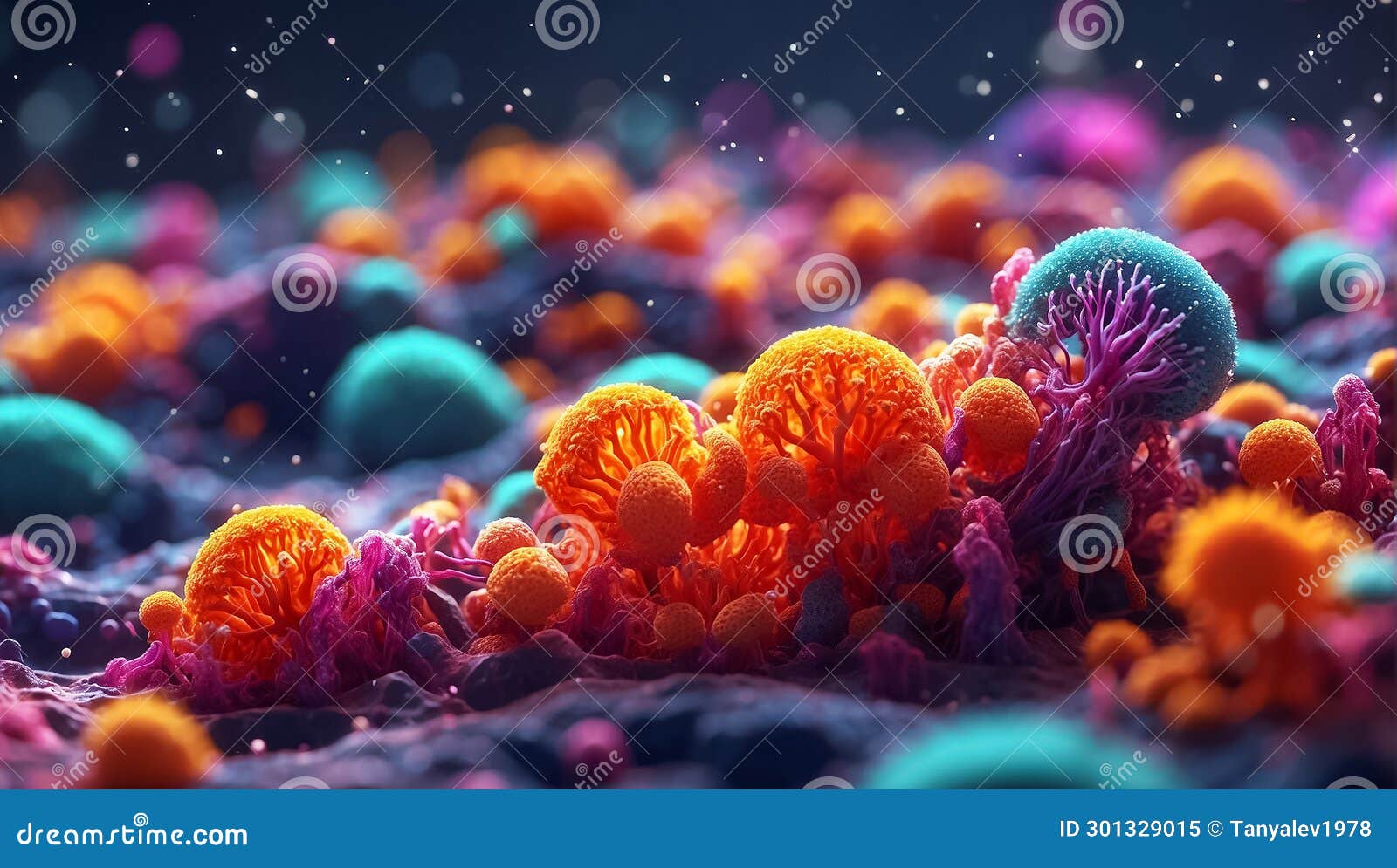 Microorganisms Under The Microscope. Microbes And Viruses In Humans ...