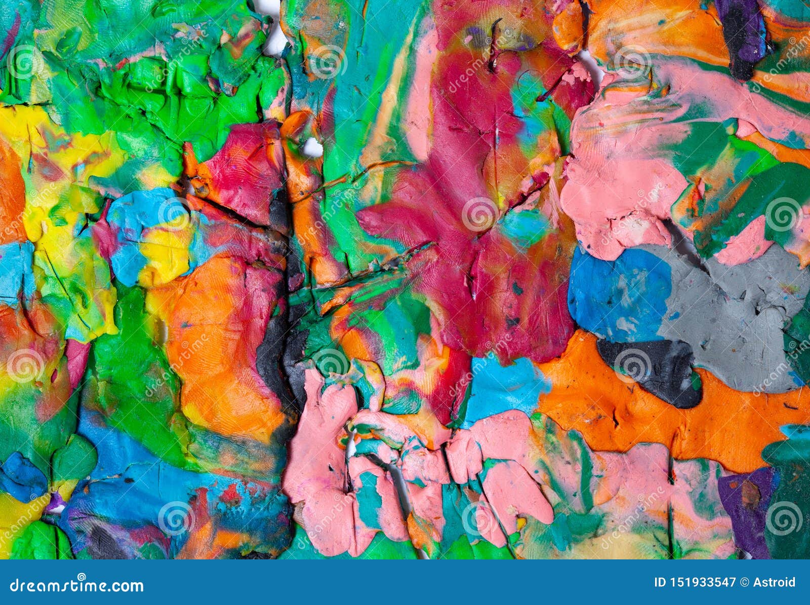Multi-colored Modeling Clay, Close Up Stock Image - Image of colorful ...