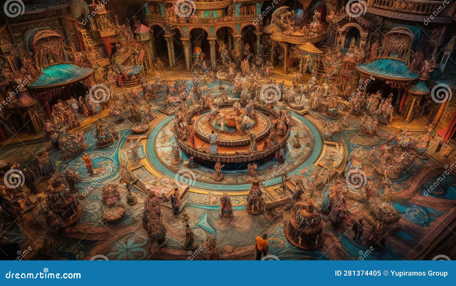 Multi Colored Monument Illuminated at Night, Symbolizing Spirituality ...