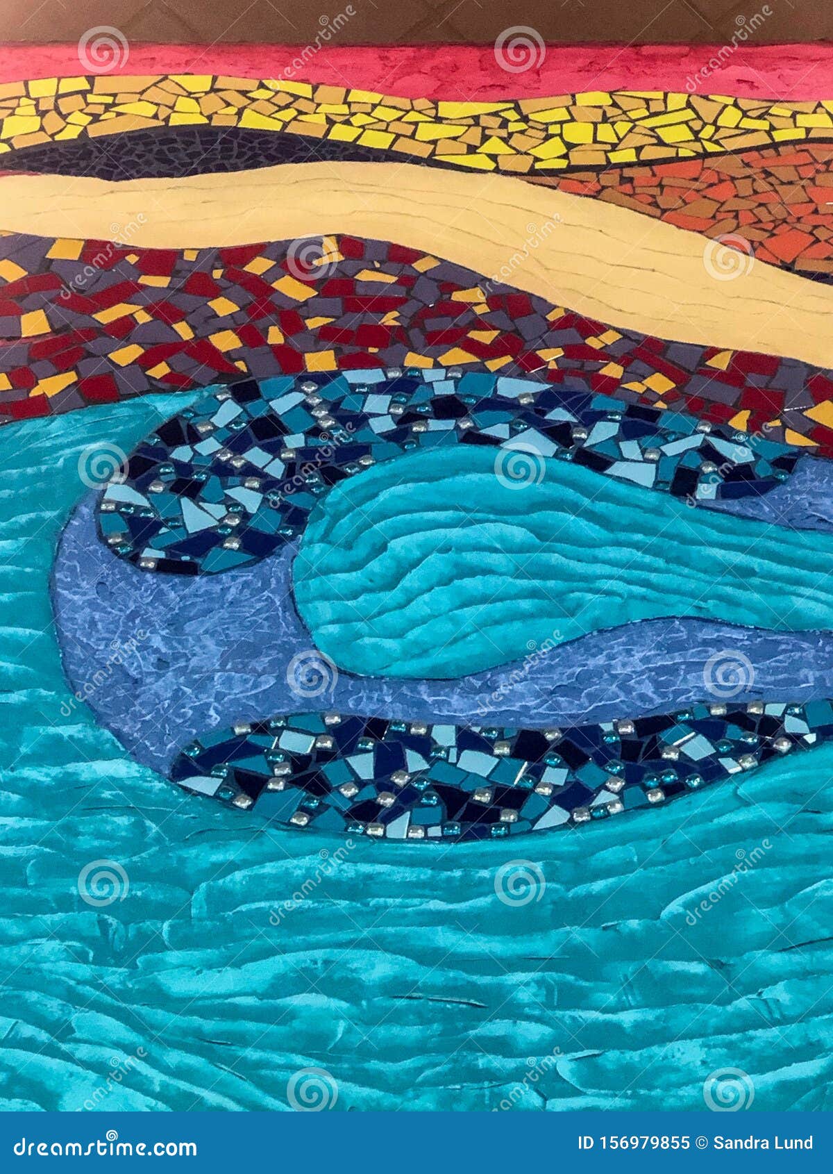 Multi-colored Mosaic Artwork Stock Image - Image of brightens ...