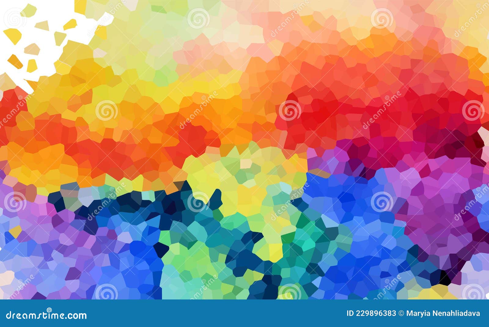 Multi-colored Mosaic. Rainbow Background. Vector Illustration Stock ...