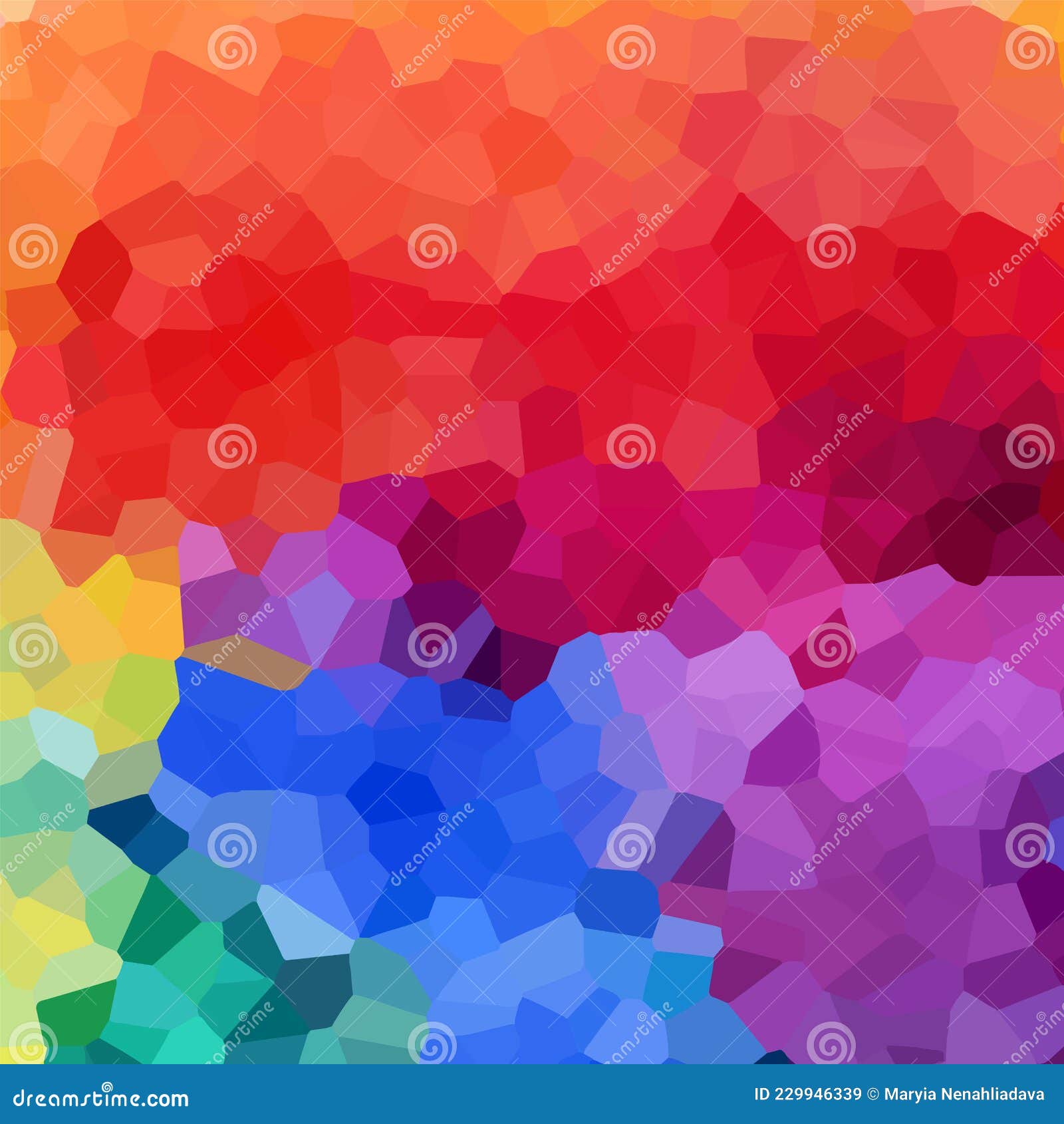 Multi-colored Mosaic. Rainbow Background. Vector Illustration Stock ...