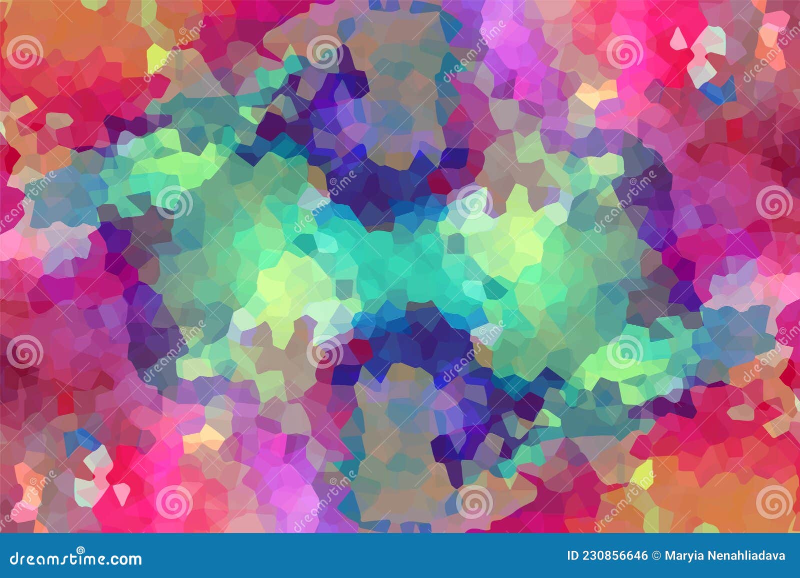 Multi-colored Mosaic. Rainbow Background. Vector Illustration Stock ...