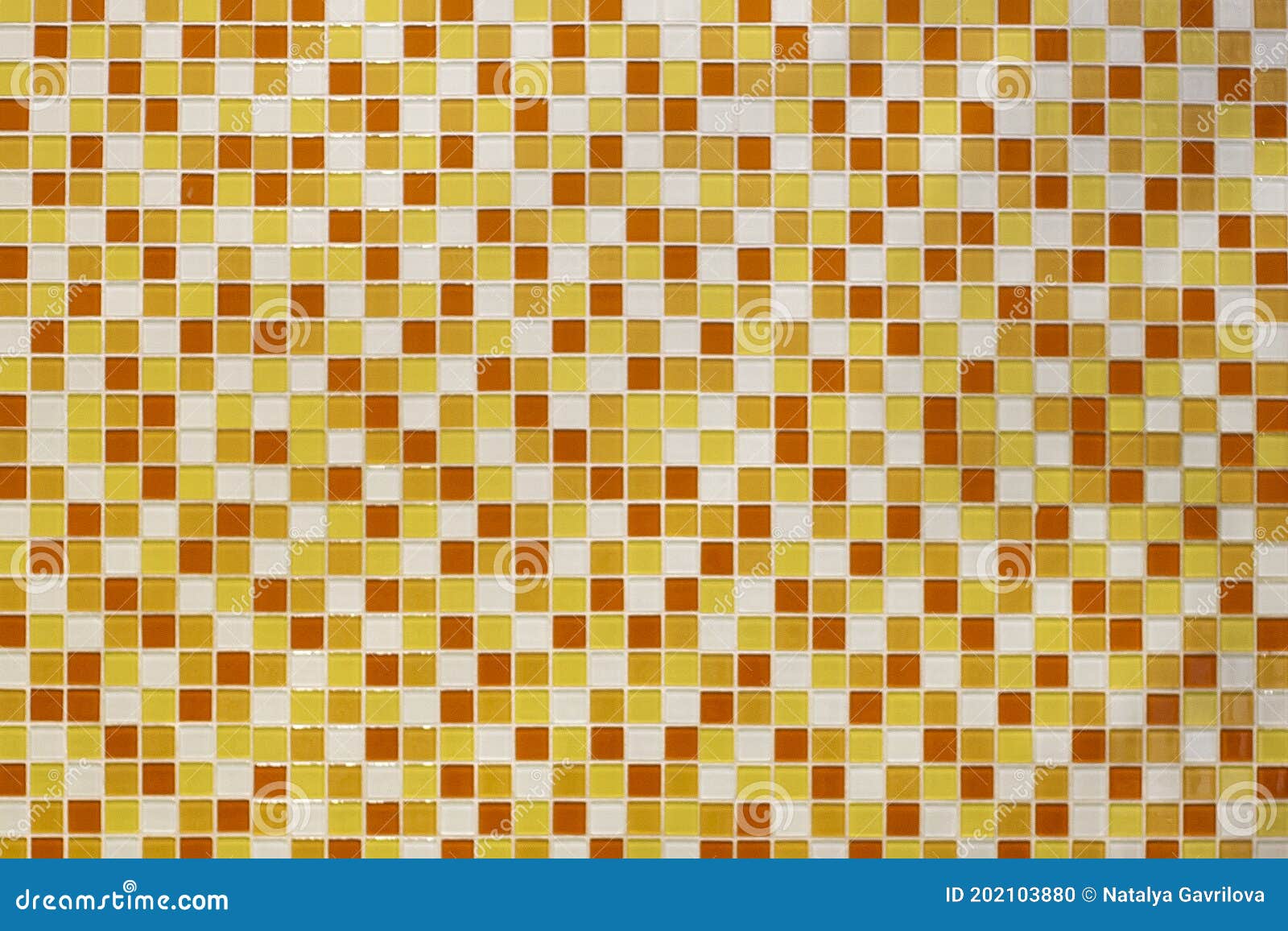 Multi-colored Mosaic Tiles, Walls in the Interior Stock Photo - Image ...