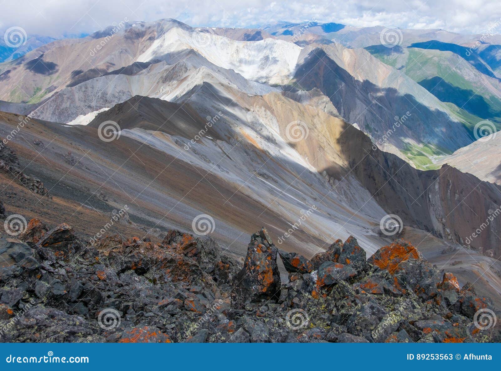 Multi-colored mountains stock image. Image of horizontal - 89253563