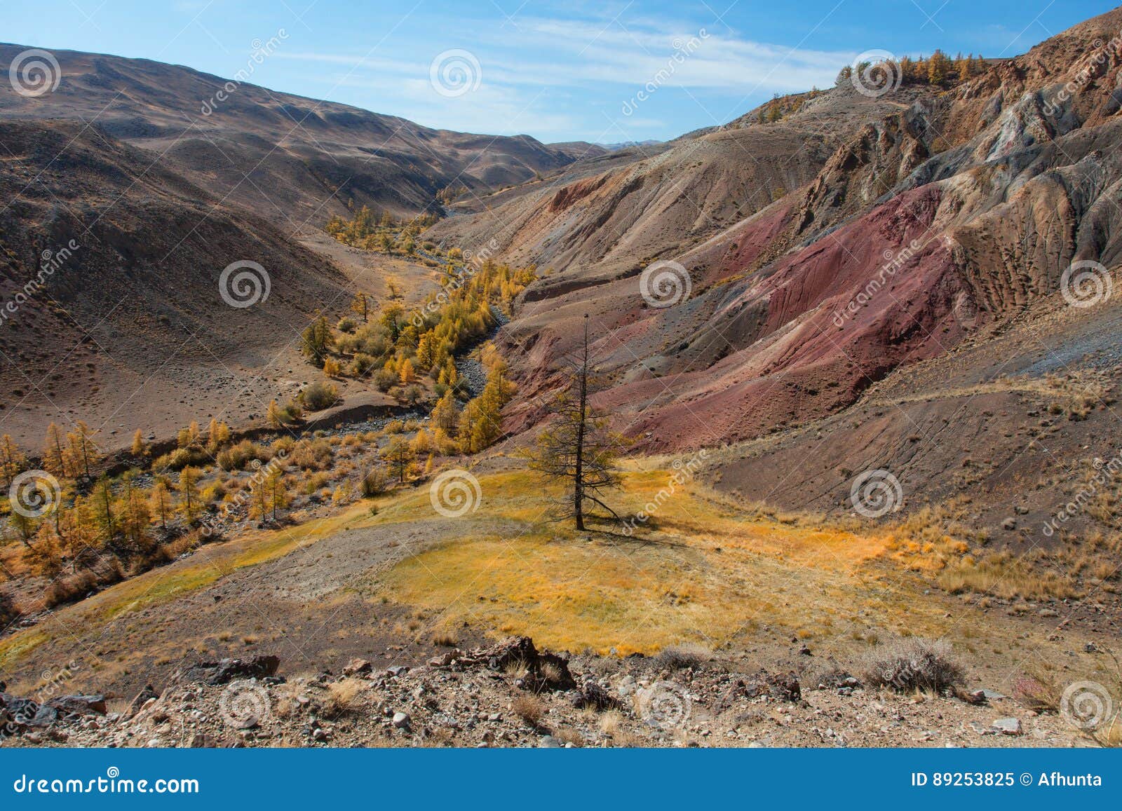 Multi-colored mountains stock image. Image of basalt - 89253825