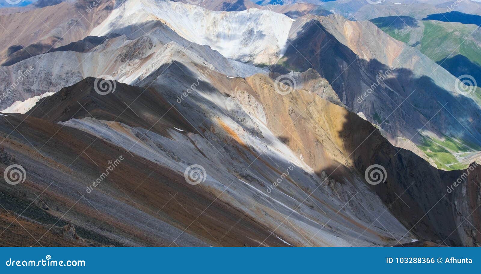 Multi-colored mountains stock photo. Image of outdoors - 103288366