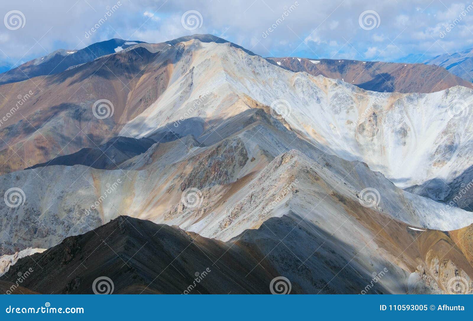 Multi-colored mountains stock image. Image of lava, horizontal - 110593005