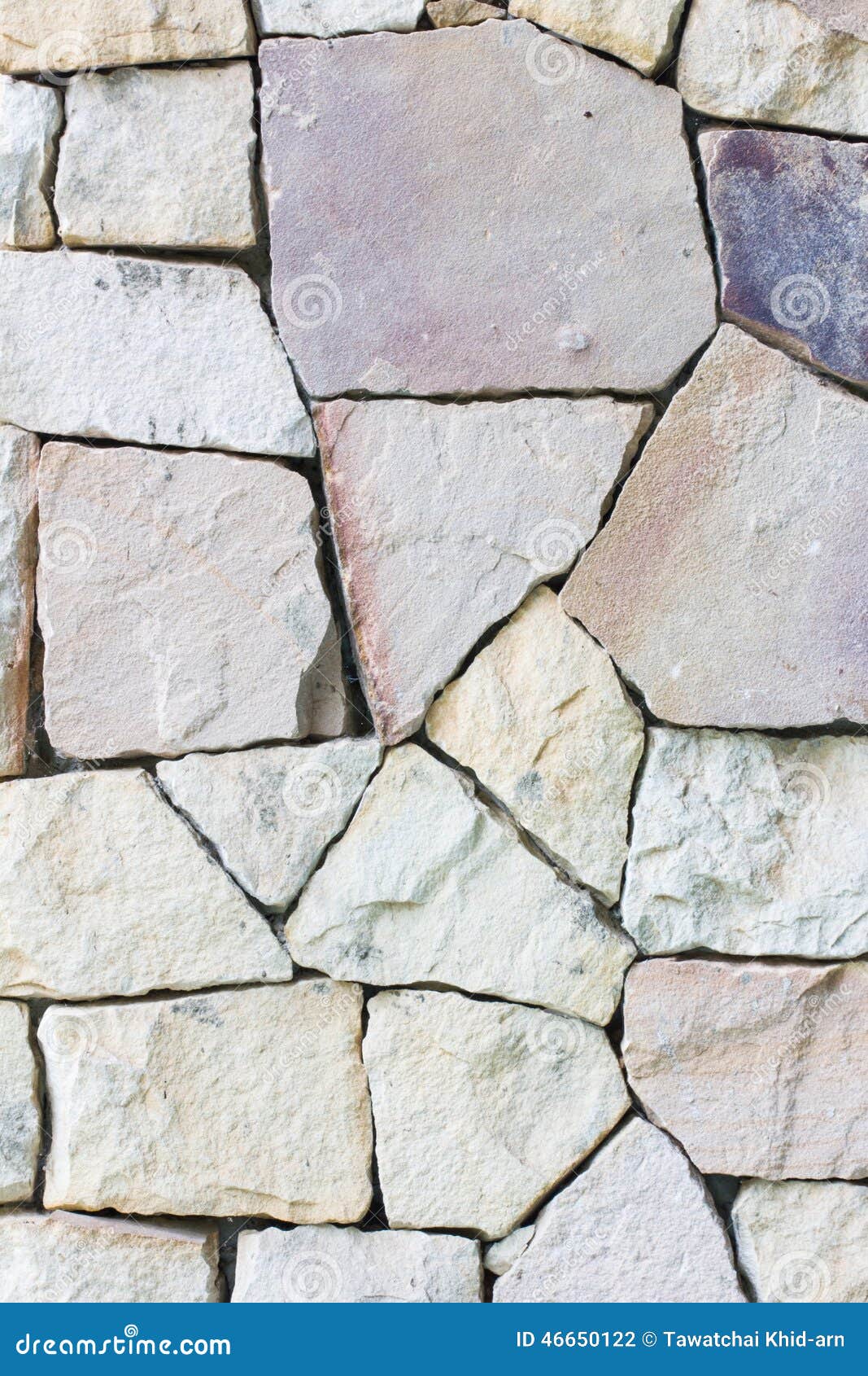Multi-colored and Multi-sized, Pale Rocks Wall Grunge Texture Ba Stock ...