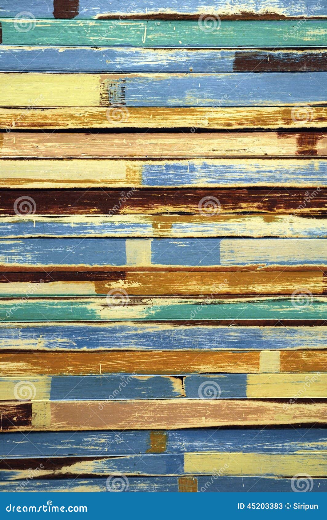 Multi-colored Old Wood Background Stock Image - Image of horizontal ...